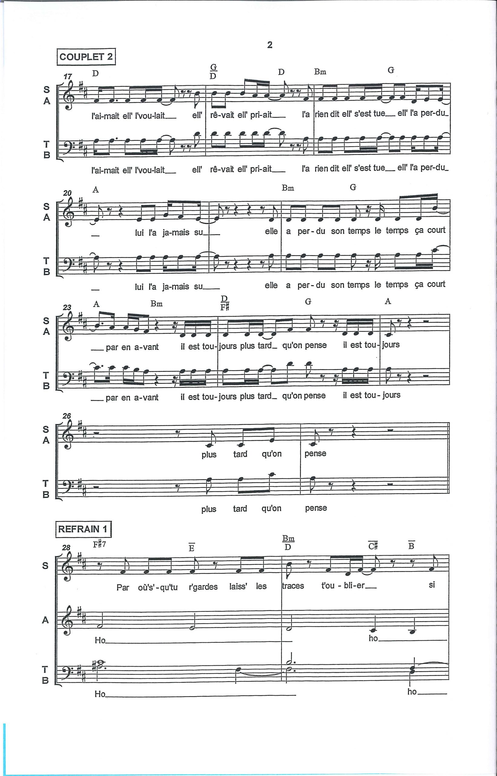 PLUS TARD QU'ON PENSE - La Boîte à Chansons